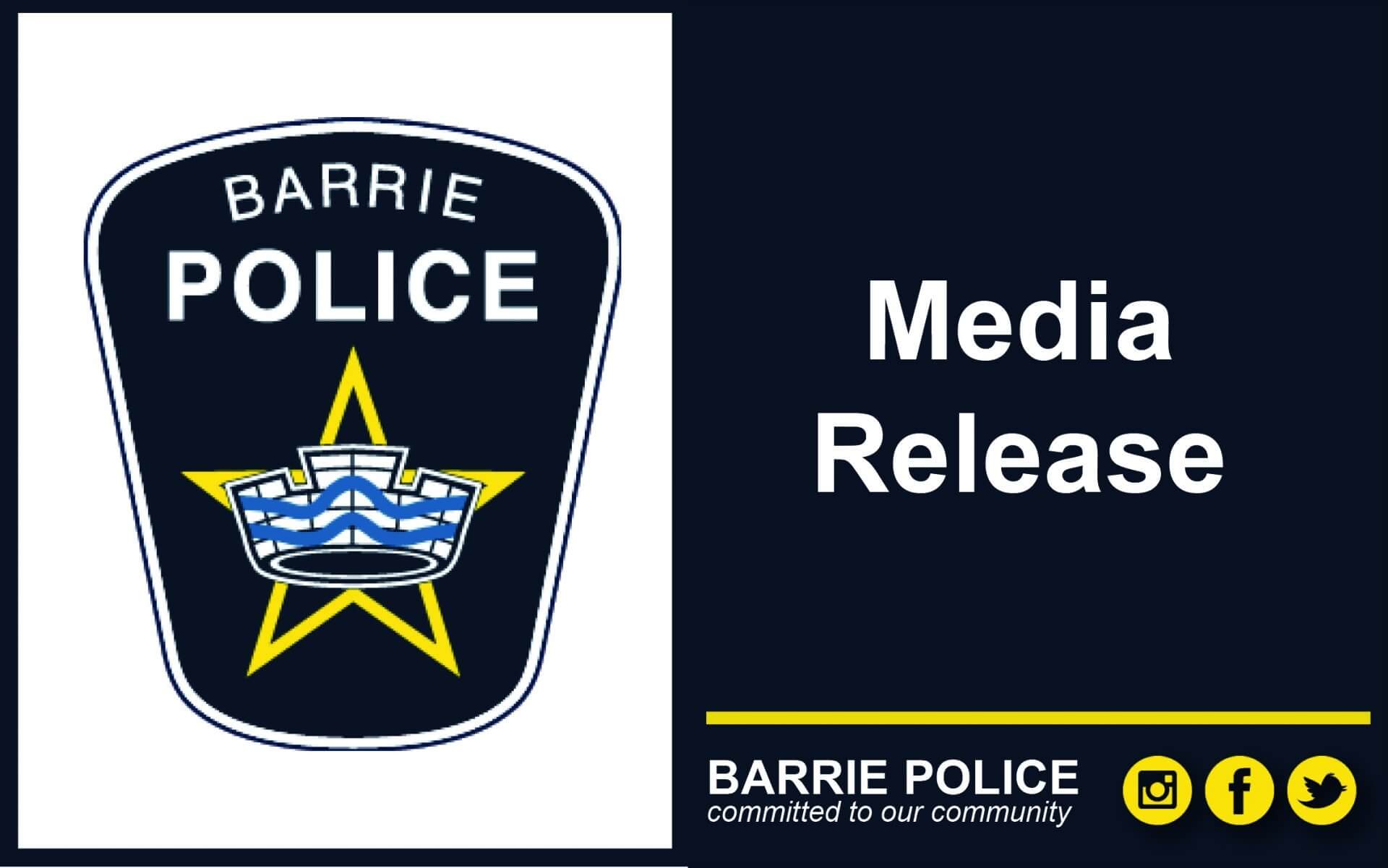 Web Graphic – Media Release | Barrie Police Service